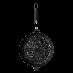 Berghoff GEM Non-Stick Cast Aluminum Frying Pan 11" 2.5 qt. Stay-Cool Detachable Handle Ferno-Green PFOA-Free Induction Cooktop Fast Heating Oven Safe