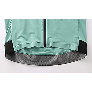 Cycling Jersey Short Sleeve Mountain Bike Quick Dry MTB Bicycle Clothes Shirt Milk Silk Fabric (XX-Large, Green)