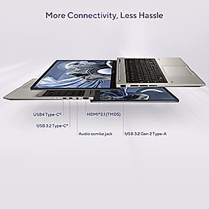 ASUS Zenbook 15 OLED Laptop, 15.6” OLED 2.8K Display, AMD Ryzen 7 7735U CPU, AMD Radeon Graphics, 32GB RAM, 1TB SSD, Windows 11 Home, Basalt Grey, UM3504DA-DS76