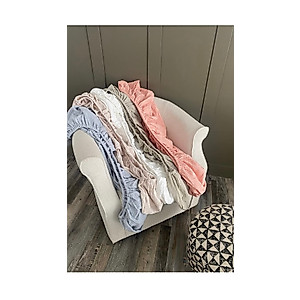 Neutral Muslin Crib Sheets (Creamy White)