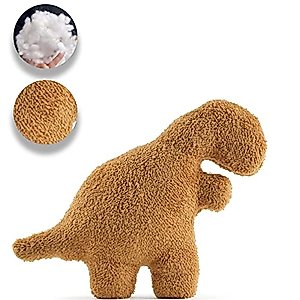 voiv Dino Nugget Pillow - Party Decorations and Birthday Decorations with Chicken Nugget Plush Toys, Creative Gifts for Boys and Girls (Tyrannosaurus rex)