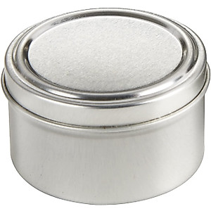 Kate Aspen Travel Size Vanilla Scented Candle Tins with Lids (Set of 12), Bridal Shower Favors, Wedding Favors, Bridesmaid Gifts,Silver,12 pcs