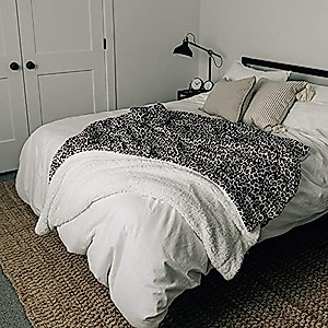 GRACED SOFT LUXURIES Throw Blanket Sherpa Fleece Minky Microfiber Reversible Soft Throw (Leopard, XL Throw 60" x 80")
