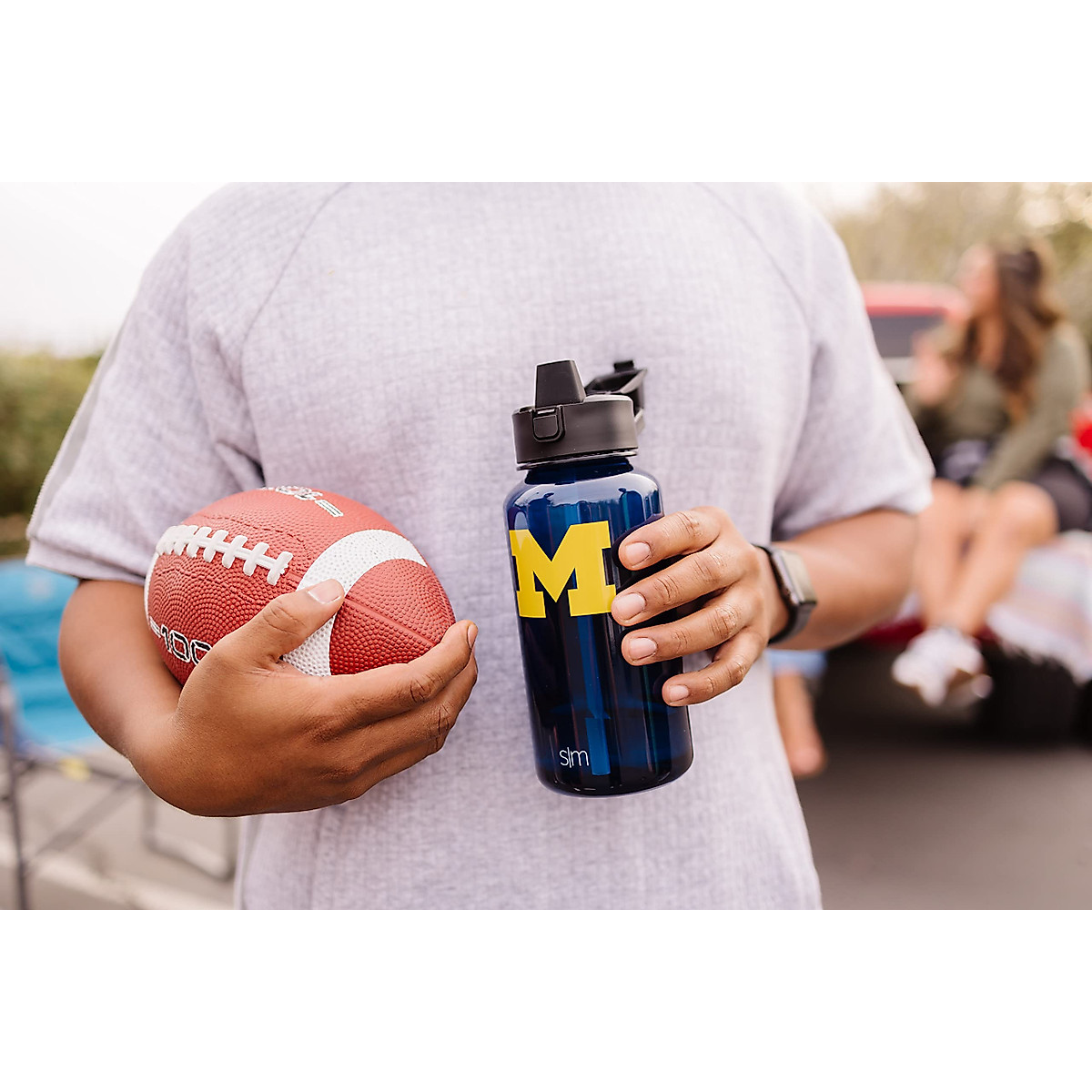 Simple Modern Officially Licensed Oklahoma Sooners BPA-Free Tritan Water Bottle with Simple Flip Silicone Straw Lid