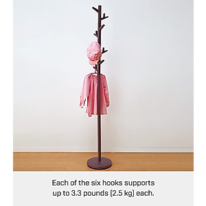 Yamazaki Home Coat Rack Tree/Standing Coat and Hat Hanger Steel One Size Brown