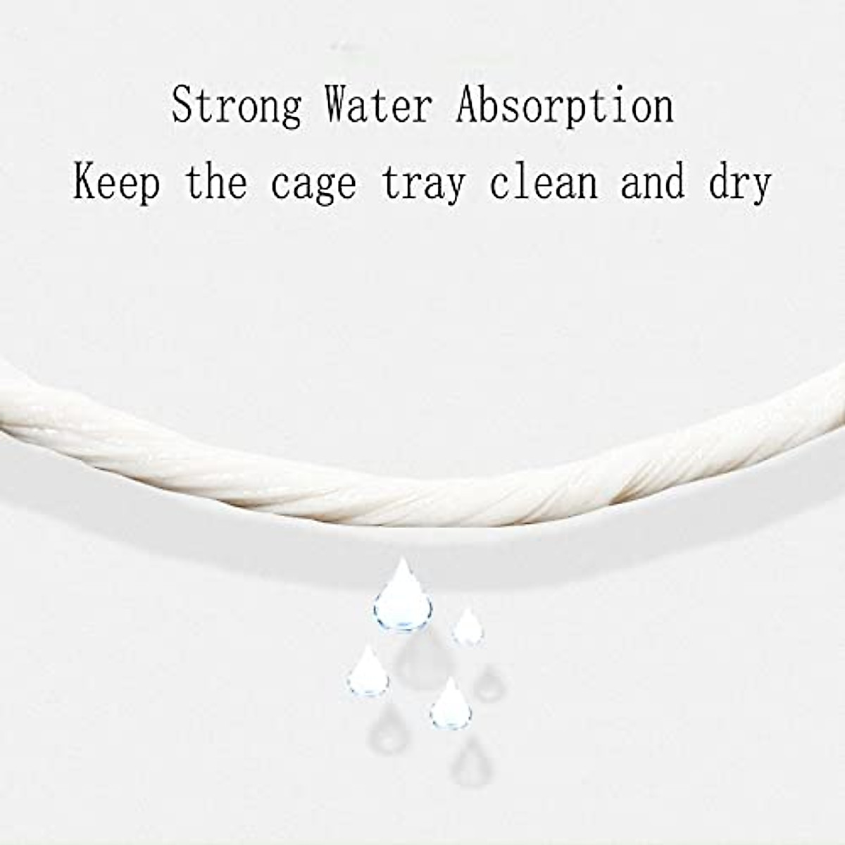 Hamiledyi Bird Cage Liner Papers Non-Woven Pet Cushion Disposable Absorbent Pad Accessories Cages Cushion Tray Mat for Parakeet Parrot Canary Finch Macaw