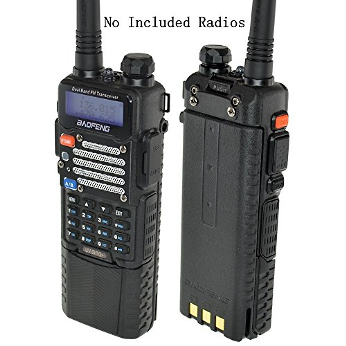 KCTIN Replacement Battery for Baofeng (7.4V 3800mAh BL-5) Walkie Talkies BF-F8HP UV-5R UV5R Plus UV-5RTP UV-5RB BF-F8 BF-F8+ (2 Packs)