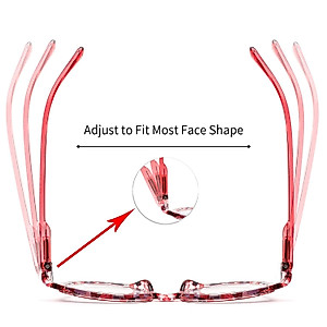 IVNUOYI 6 Pack Reading Glasses Blue Light Blocking Fashion Ladies Readers with Spring Hinges,Anti Glare UV Eyestrain,Computer Eyeglasses for Women 1.75