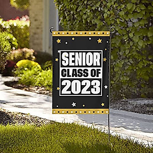 Senior 2023 Flag Senior Class Of 2023 Flag, Senior Class Of 2023 Garden Flag Funny Garden Flag 12x18 Double Sided House Flag For Yard