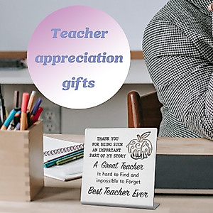Teacher Definition Gift For Office Desk Sign, Teacher Thank You Appreciation Week Gifts for Graduation Retirement End Of Season Christmas Teacher's Day Birthday Gift From Student Coworker ter2