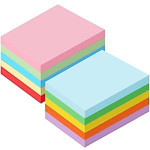 Sherr Construction Colored Paper Cardstock Bulk, A4 9" x 12", 1000 Sheets, Heavyweight Craft Printer Paper for Kids Bulk School Supplies Art(Rainbow Color)