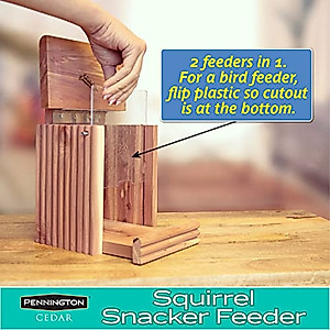 Pennington Cedar Squirrel Snacker Feeder, 1 LB Capacity
