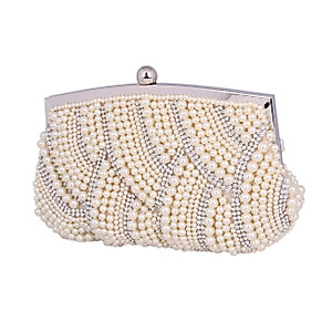 Day of Saturn Womens Glitter Clutch Bag Bling Evening Bridal Prom Party Handbag Purse,Champagne