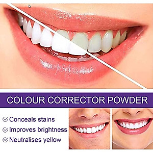 NBHC 2Pcs Teeth Colour Corrector Powder, Whiten and Clean Teeth Powder, Washing Remove Stains and Dirt, Freshen Oral Plaque, Brightening Teeth Clean Tooth Toothpaste Powder