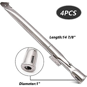 Yiming Grill Replacement Parts for Home Depot Nexgrill 4 Burner 720-0830H, 720-0783E, BHG 720-0783H, 720-0783W Grill Parts. Stainless Steel Heat Plates, Burners and Igniters for Ken/More 122.33492410