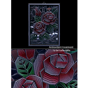 3D Metal Puzzle, Microworld Rose Flower Photo Frame Metal Model Kit, DIY 3D Puzzle for Adult, Brain Teaser Art Craft Home Decor Gift Toys for Teen