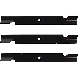 (3 Pack) Premium High Lift - Notched Replacement XHT Lawn Mower Blade Fits Toro/Wheel Horse 105-7712-03 | 24.4375" x 3" / 0.625" Hole