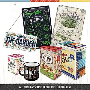 Nostalgic-Art Retro Storage Tin Box Flat, 84.5 oz, Wonder Cookies – Gift idea for the kitchen, Metal Can with Lid, Decorative vintage design