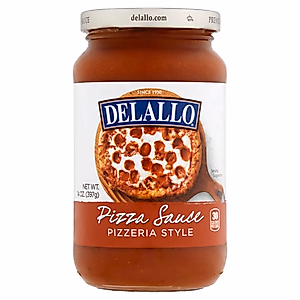 DeLallo Classic Pizzeria-Style Pizza Sauce, 14oz Jar, 4-Pack
