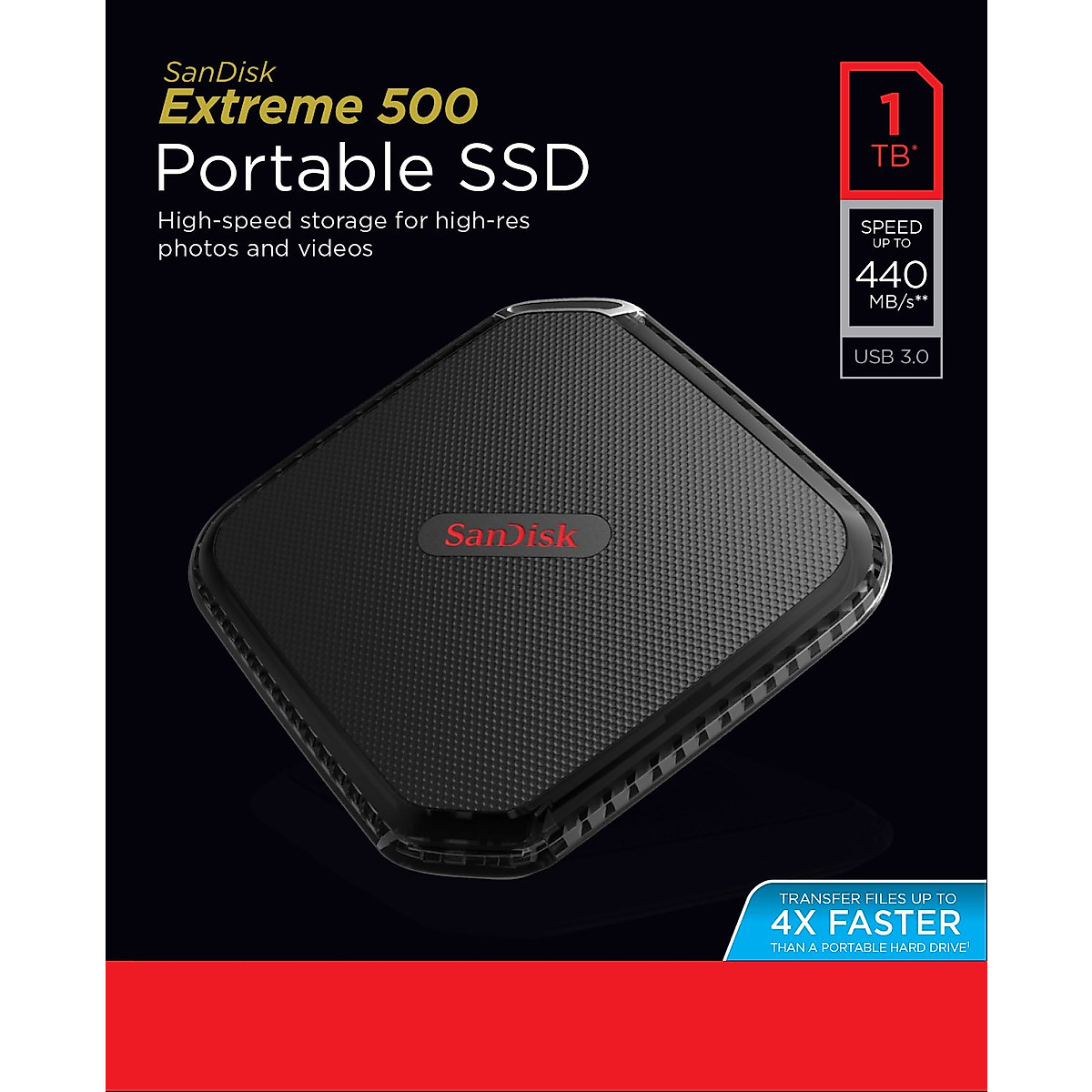 SanDisk Extreme 500 Portable SSD 1TB SDSSDEXT-1T00-G25