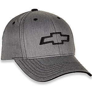 Heather Grey Chevrolet Bowtie Twill Hat with Adjustable Closure