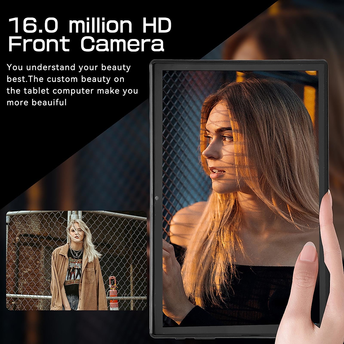 10.1 Inch Tablet, for Android 11 Tablet with 8GB RAM 128GB ROM, 8 Core CPU, 8+13MP Dual Cameras, 5G WiFi, 4G LTE Office Tablet for Work, Gaming (Black)