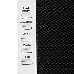 SoundScapes Portable Sound Machine with Solfeggio Tones! White Noise Machine for Sleeping Baby, Kids or Adults. 9 Tones, Night Light, Ocean Soundscape, Fan Noise and Lullaby Sleep Machine
