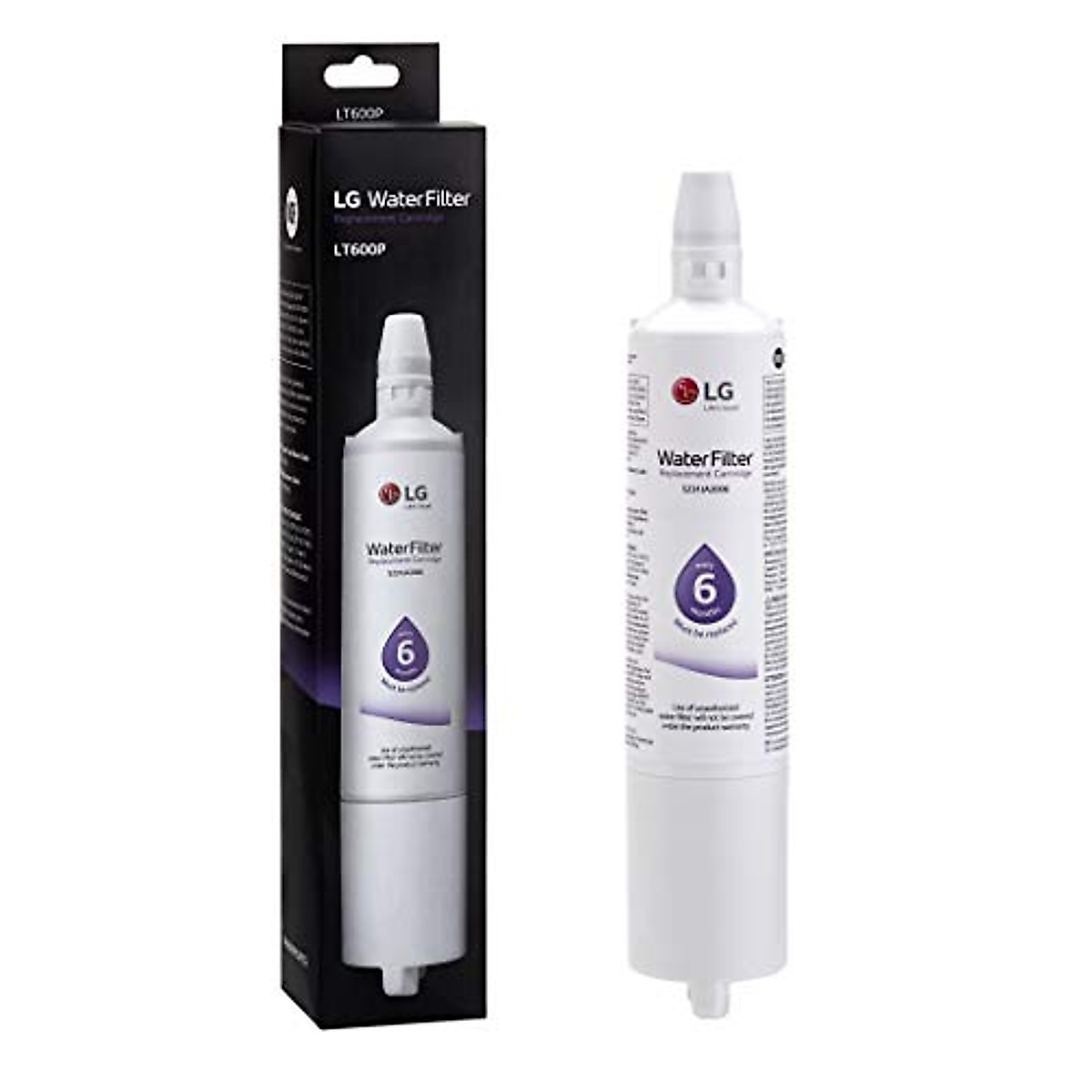 LG LT600P - 6 Month / 300 Gallon Capacity Replacement Refrigerator Water Filter (NSF42 and NSF53 5231JA2006A, 5231JA2006B, 5231JA2006F, or 5231JA2006F , White
