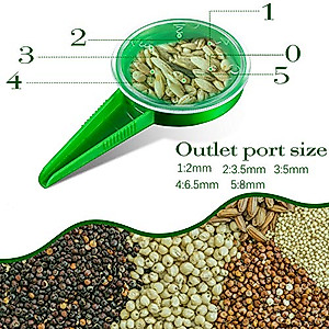 4 Pieces Hand Dibber Sowing Dispenser Set, Adjustable Garden Hand Tool Flower Sow Traditional Sets, Hand Bulbs Stainless Steel Dibbers