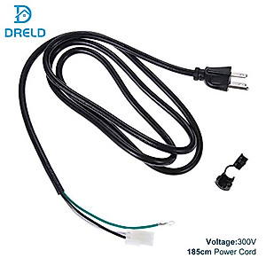 Smoker Grill Power Cord Kit by Dreld，Barbecue Power Cord Replacement for Traeger and Pit Boss Pellet Smoker Grills - 6 Feet