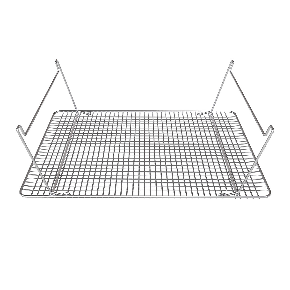 Hamilton Housewares Stackable Stainless Steel Wire Half Sheet Cooling Rack(12"x17") - with Collapsible Folding Legs - For Baking, Cooking, & Grilling - Perfect for Cookies, Muffins, Bread & More