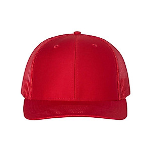 Richardson Snapback Trucker Cap Adjustable Red