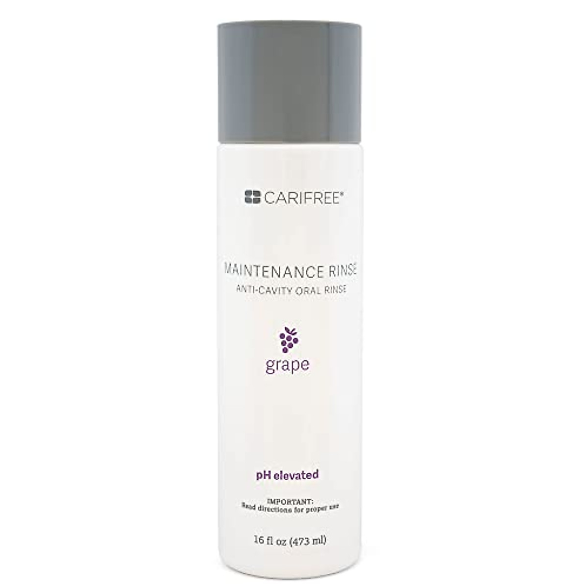 CariFree Maintenance Rinse (Grape): Fluoride Mouthwash | Dentist Recommended Anti-Cavity Oral Care | Xylitol | Neutralizes pH | Freshen Breath | Cavity Prevention | Alcohol Free