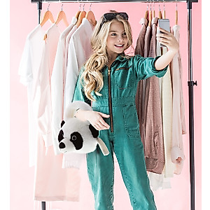 DolliBu Panda Plush Handbag - Super Soft Plush Stuffed Animal Purse for Children's Accessories, Kids Hand Bag Toy Purse, Pretend Play, Fluffy Dress Up Toy Purses for Girls & Boys