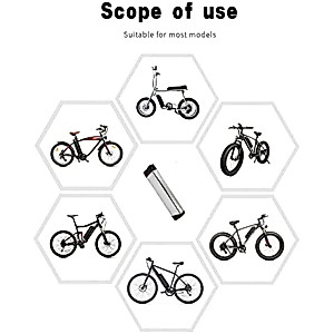 TGHY Electric Bicycle Lithium-Ion Battery 14Ah E-Bike Battery 36V Folding Bike Lithium Battery Pack with USB Port, Battery Lock, BMS Multiple Protection, Charger E-Bike Accessories,36v14ah