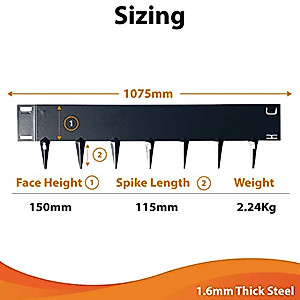 CORE Edge Lawn Edging | Flexible Decorative Steel Garden Lawn Edging in 4" Fascia | 5X 3.28', 16.25 Linear Feet (Corten, 4")
