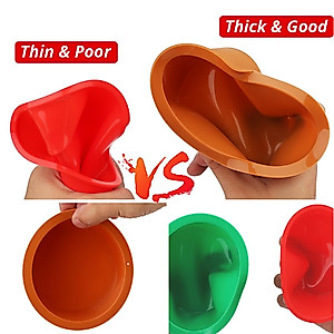 AILEHOPY 4 inch Mini Cake Pans-6Pack Round Cake Baking Pan Silicone Smash Cake Pans, Nonstick Cake Molds for Muffin,Cupcake and Mini Cake Mousse Dessert