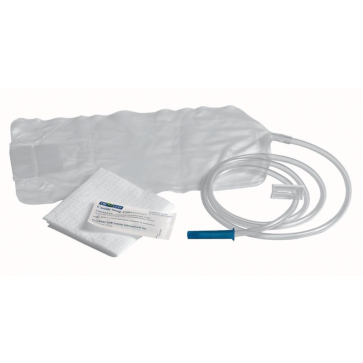 Medline Industries DYND70100 Enema Bag Sets with Slide Clamp, Boxed, Latex Free, 1500mL Size (Pack of 48)