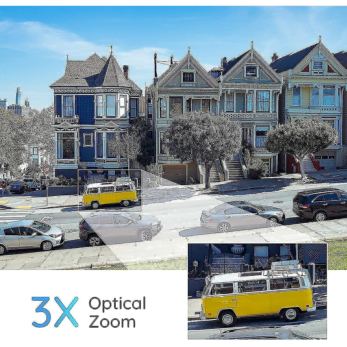 REOLINK 4K PoE Outdoor Security Camera, 3X Optical Zoom, Human/Vehicle Detection, Smart Alerts and Playback,Time Lapse,Work with Google Assistant, 24/7 Audio Recording, RLC-820A Bundle with RLC-822A