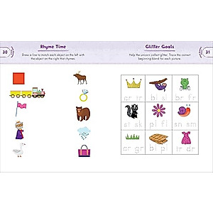 Kindergarten Activity Book Unicorns: 75 Games to Practice Early Reading, Writing, and Math Skills (School Skills Activity Books)