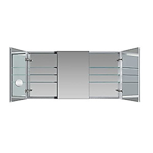 AQUADOM Royale, 60in x 36in x 5in Bathroom Medicine Cabinet Integrated 3X Magnifying Mirror