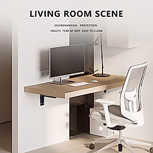 Techoln 2 Pack Steel Heavy Duty Shelf Brackets,DYI Open Floating Shelf Width 5cm, Wall Mounted Industrial Shelf Bracket Black Metal Farmhouse, Screws and Wall Plugs Included (L13.5'-H5.7')