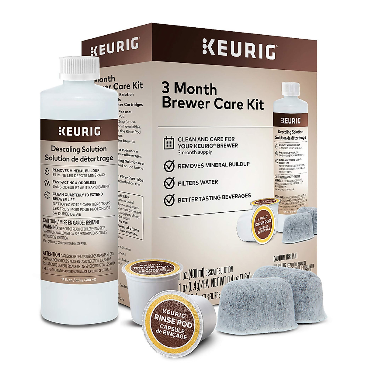 Keurig My K-Cup Reusable Filter with 3-Month Maintenance Kit