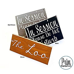IN SESSION Please Do Not Disturb WELCOME Come on in Two Sided 8x6 Spa Salon Office Wood Open Closed Rustic Custom Sign Welcome Home Office Door Hanger