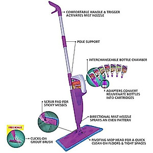 Rejuvenate Click N Clean MultiSurface Spray Mop System