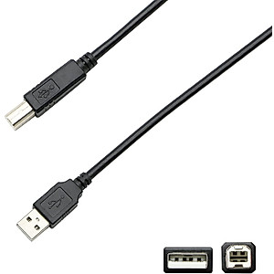 USB B MIDI Cable Compatible with M-Audio Oxygen 25/Keystation 49 MK3/61 MK3/88 MK3/Mini 32 MK3,Native Instruments Maschine Mikro Mk3,Komplete Kontrol M32 A61 Controller Keyboard USB Cable 10 Feet