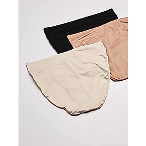 Warner's womens Allover Breathable Hi-cut Panty Underwear, Toasted Almond Butterscotch Black, X-Large US