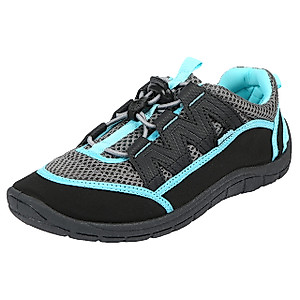 Northside Women's Brille II Water shoe,Black/Aqua,8 M US