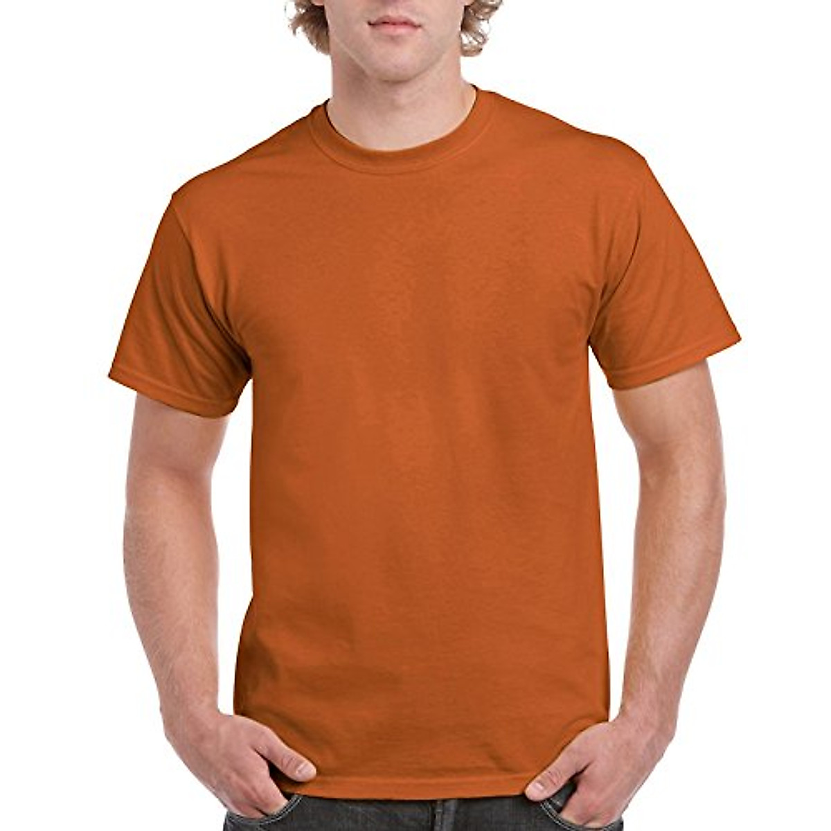 Gildan Men's G2000 Ultra Cotton Adult T-shirt, Texas Orange, Large