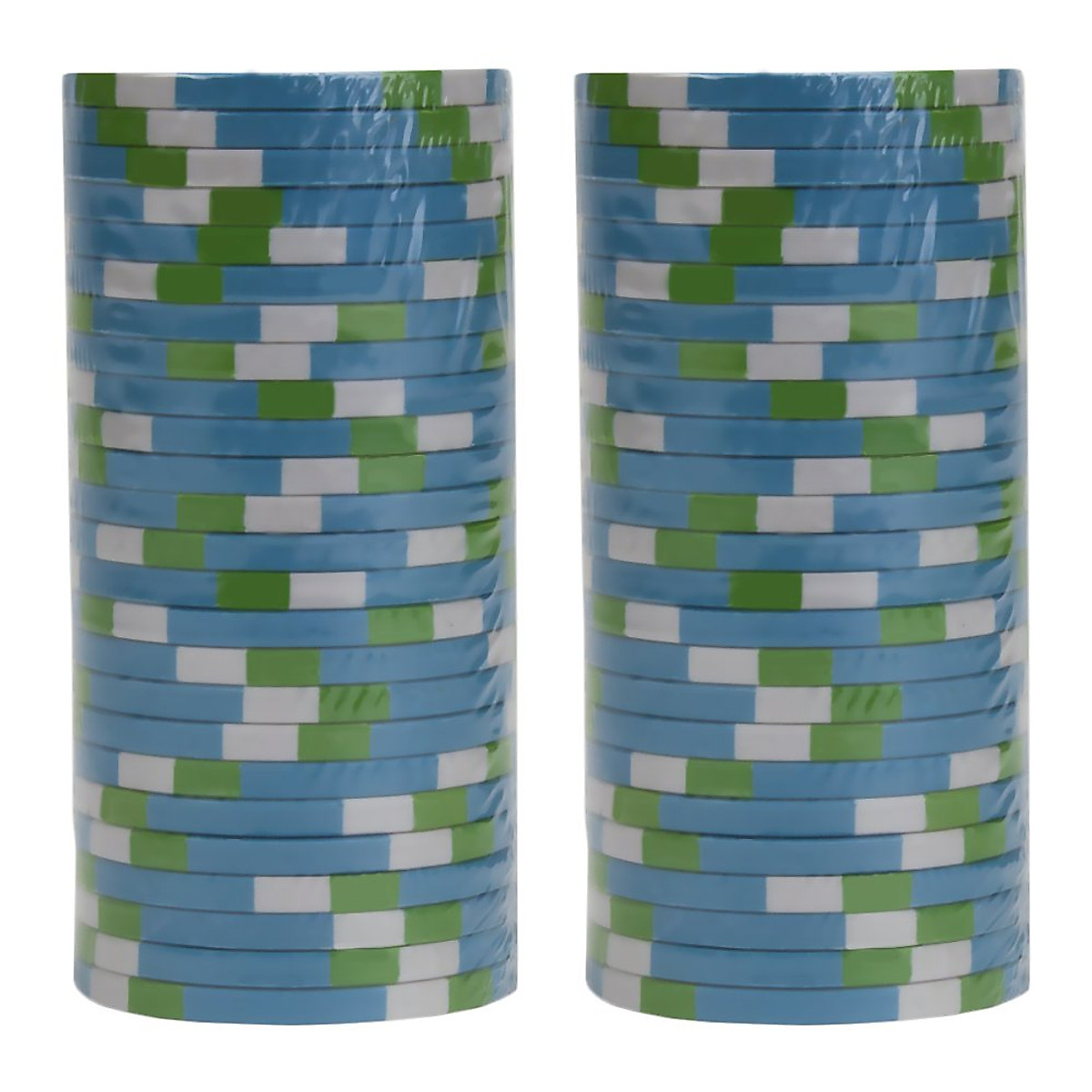 Claysmith Gaming Pack of 50 Monaco Club Poker Chips, Heavyweight 13.5-gram Clay Composite (10 Blue)